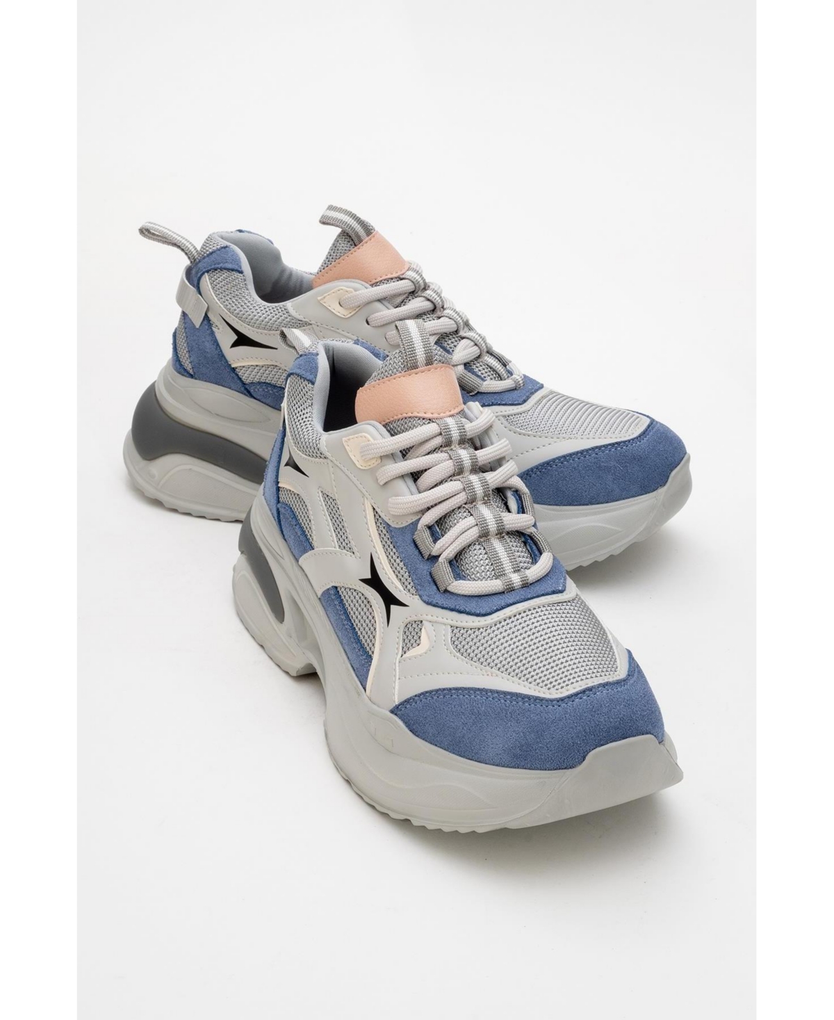 Click here for Prologue Shoes Marron Sport Sneakers (Women) - Blu... prices