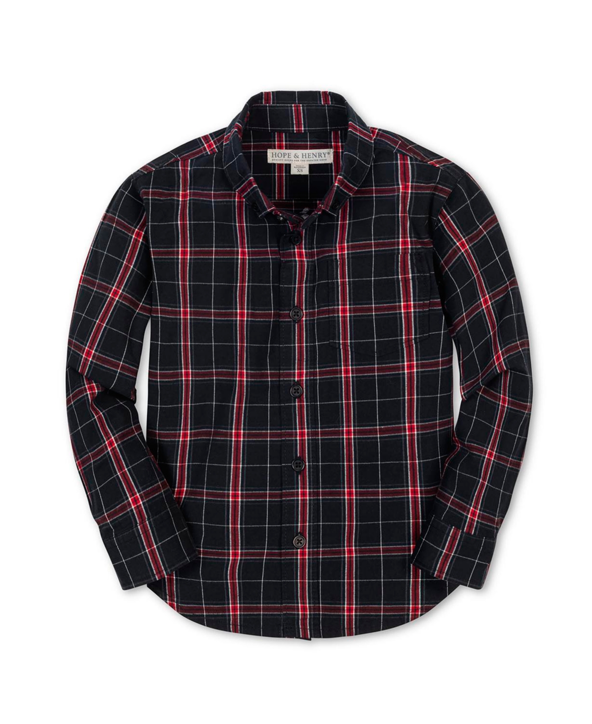 Click here for Hope & Henry Boys Organic Long Sleeve Stretch Popl... prices