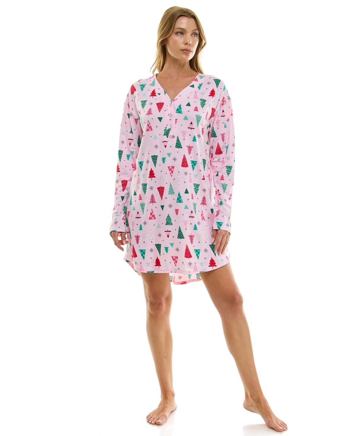 Click here for Roudelain Womens Printed Long-Sleeve V-Neck Sleeps... prices