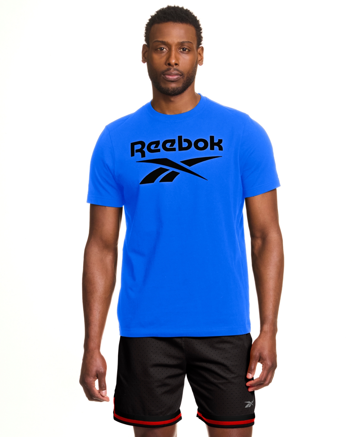Click here for Reebok Mens Classic Logo T-Shirt - Optic Blue/Blac... prices