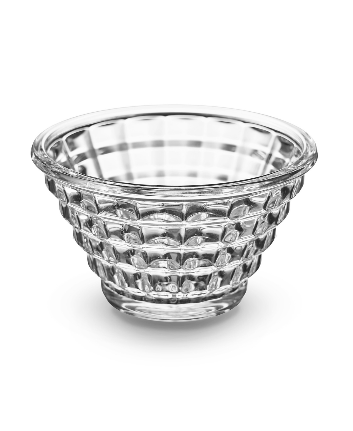 Click here for Philip Whitney Strata Textured Geometric Bowl - Cl... prices