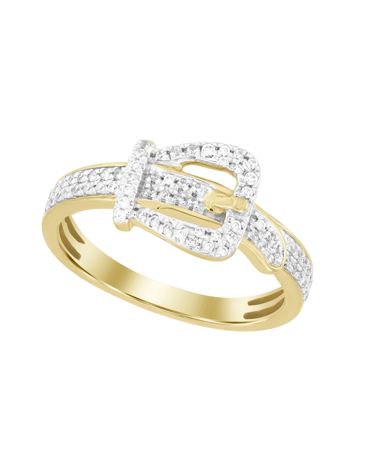 Click here for Macys Diamond Ring (1/4 ct. t.w.) in 10K Yellow Go... prices