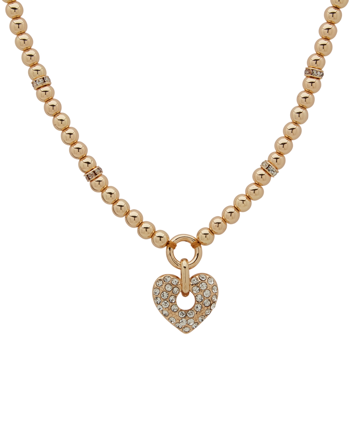 Click here for Anne Klein Gold-Tone Imitation Pearl & Pave Heart... prices