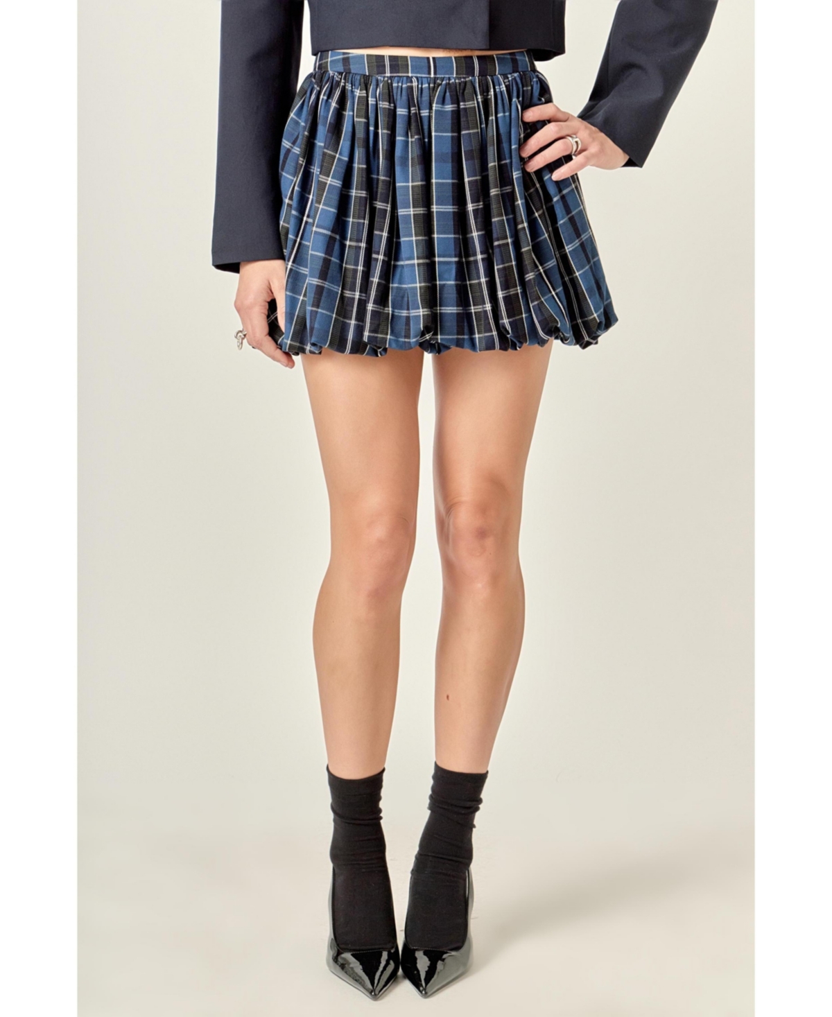 Click here for English Factory Womens Balloon Mini Skort - Dark b... prices