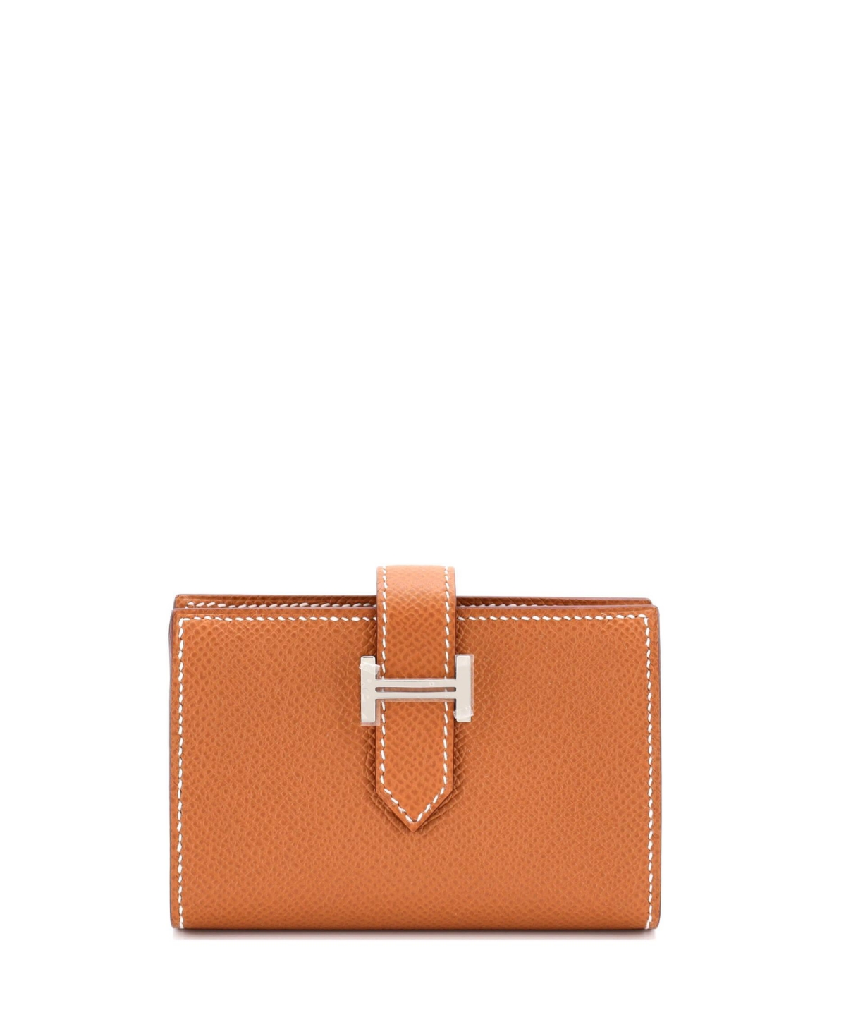 Click here for Pre-Owned Hermes Mini Bearn Wallet Epsom - Brown prices