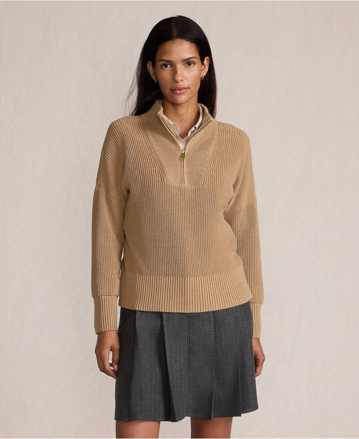 Click here for Lands End Womens Drifter Shaker Wedge Quarter Zip... prices