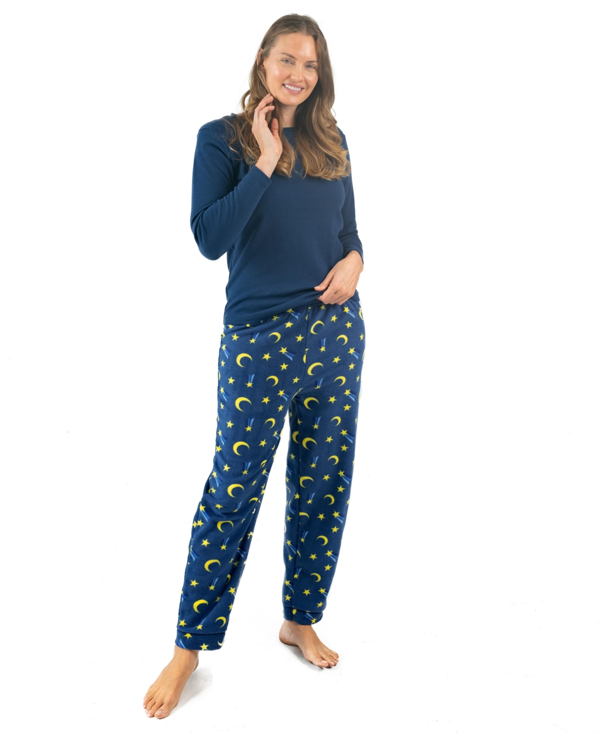 Click here for Leveret Womens Cotton Top and Fleece Pants Holiday... prices