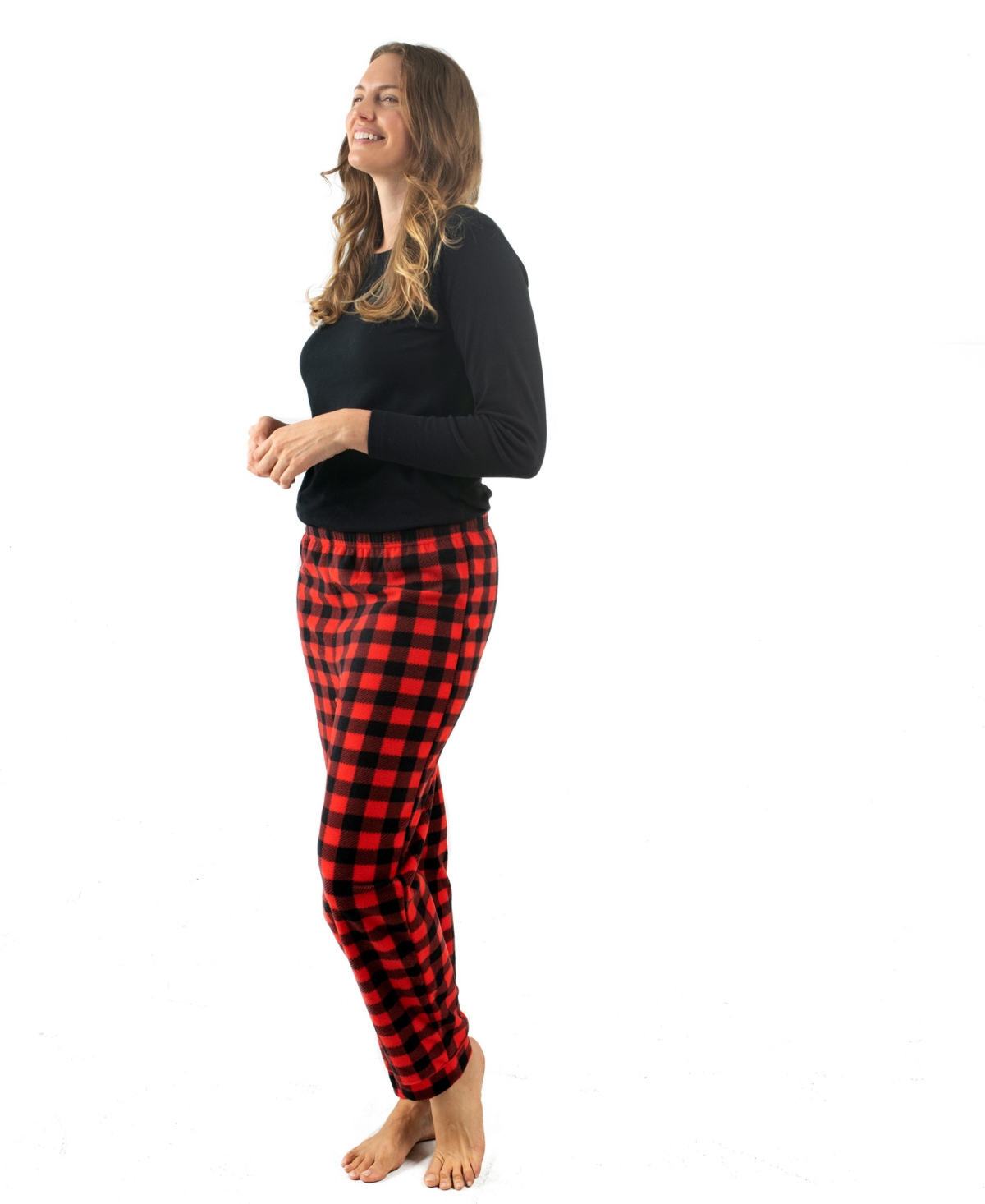 Click here for Leveret Womens Cotton Top and Fleece Pants Holiday... prices