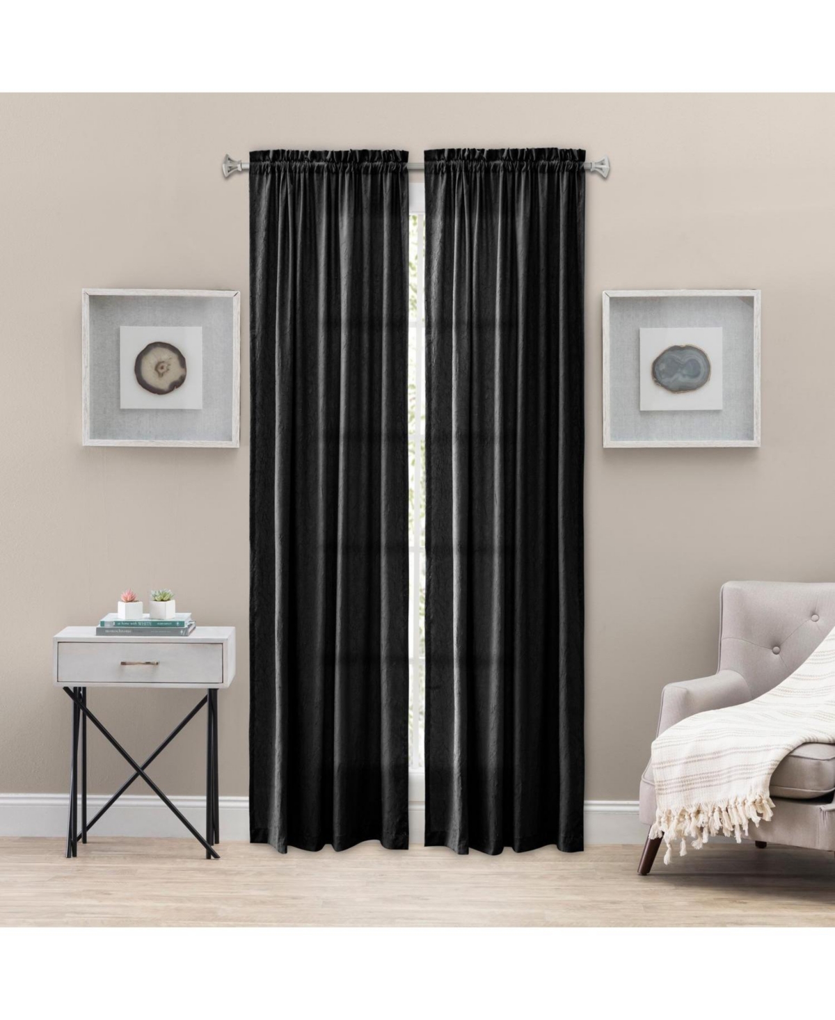 Click here for Ellis Curtain Portland Crushed Taffeta Rod Pocket... prices