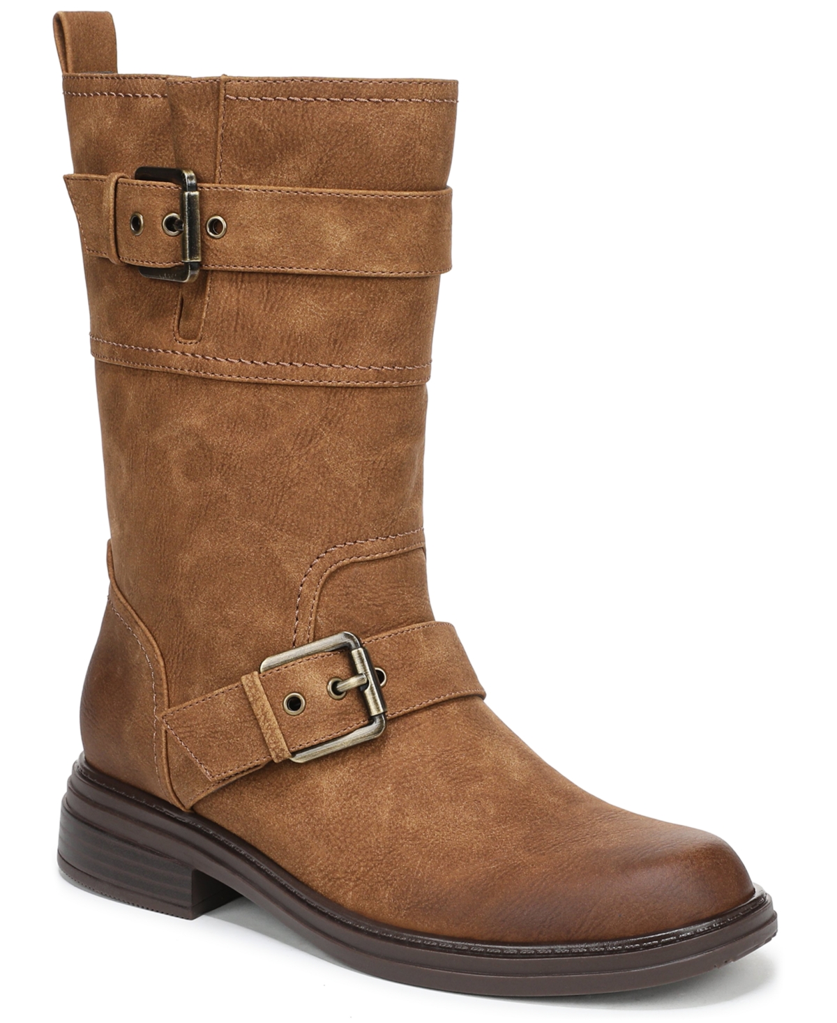 Click here for Naturalizer Womens Latoya Mid-Shaft Moto Boots - T... prices