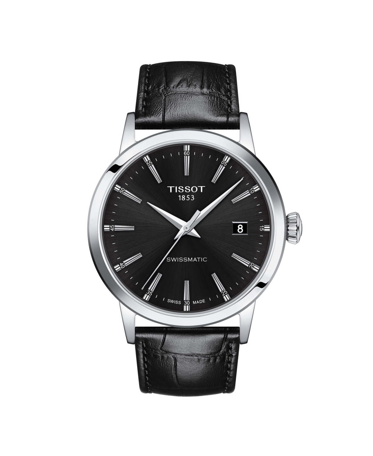 Click here for Tissot Mens Swiss Automatic Classic Dream Black Le... prices