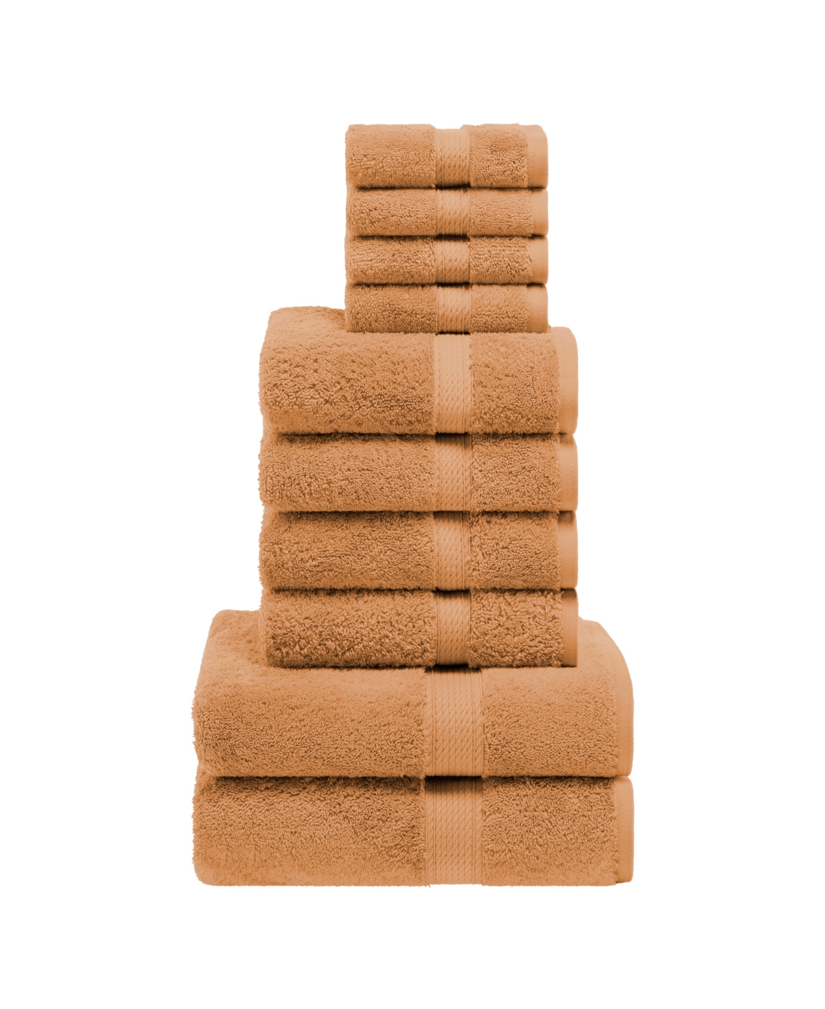 Click here for Superior Egyptian Cotton 10-Pc. Towel Set - Rust prices