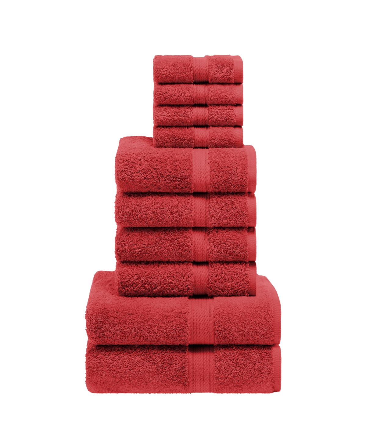 Click here for Superior Egyptian Cotton 10-Pc. Towel Set - Red prices