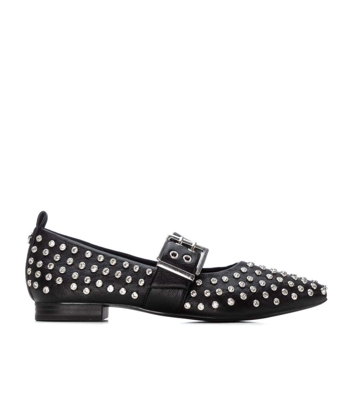 Click here for Womens Mary Jane Studded Ballet Flats By Xti - Bla... prices