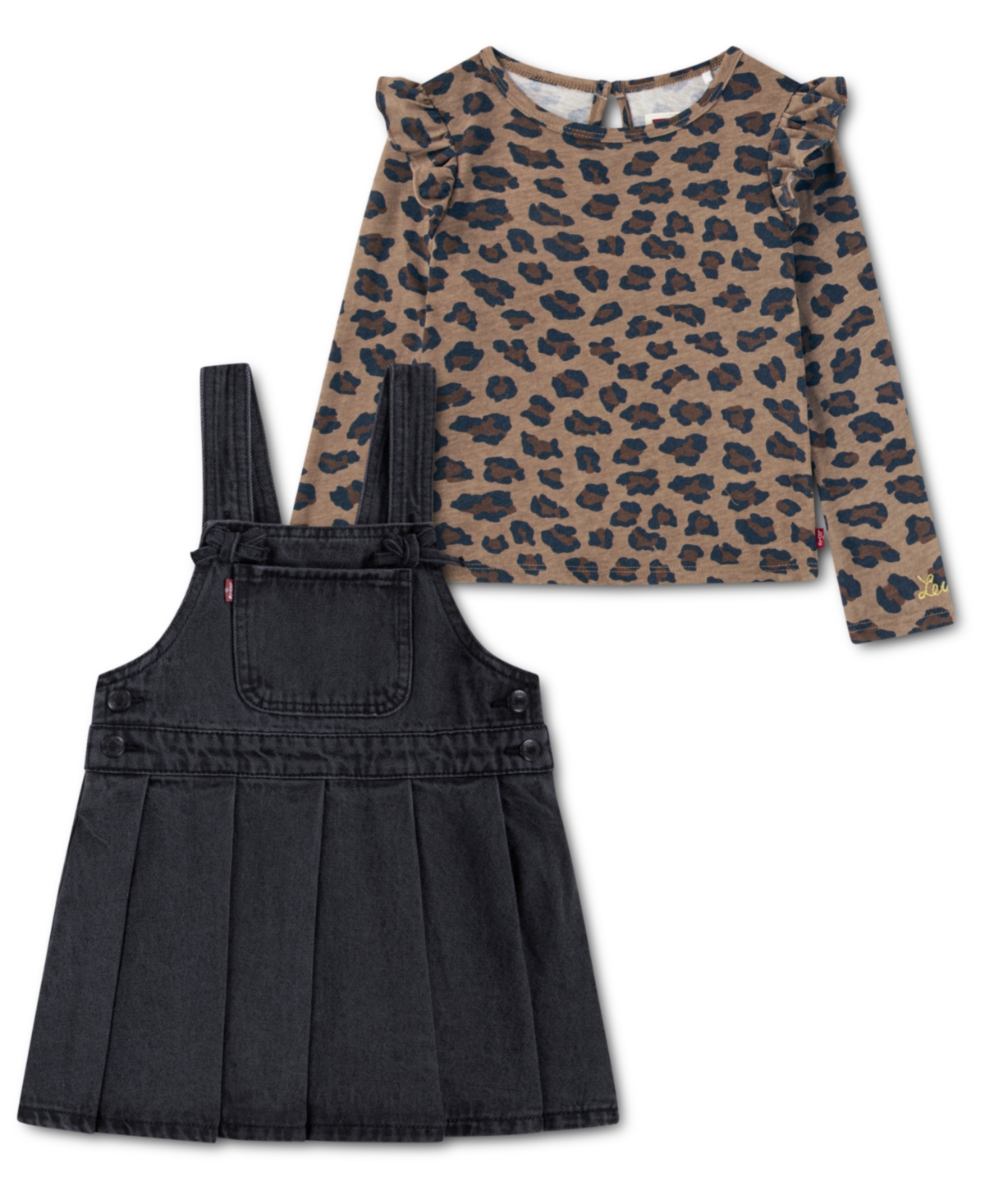 Click here for Levis Girls Toddler 2T-4T 2-Piece Leopard-Printed... prices
