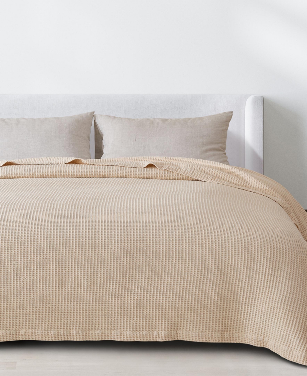 Click here for Linery & Co. Waffle Weave Textured Cotton Blanket... prices