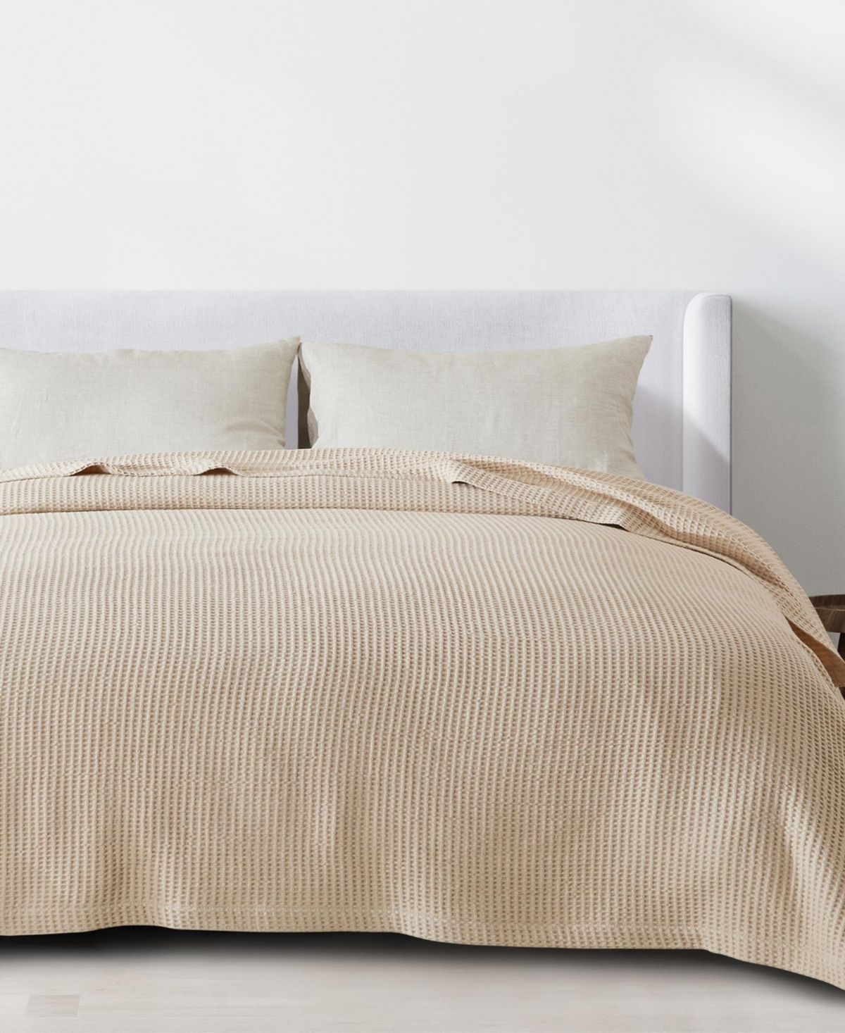 Click here for Linery & Co. Waffle Weave Textured Cotton Blanket... prices
