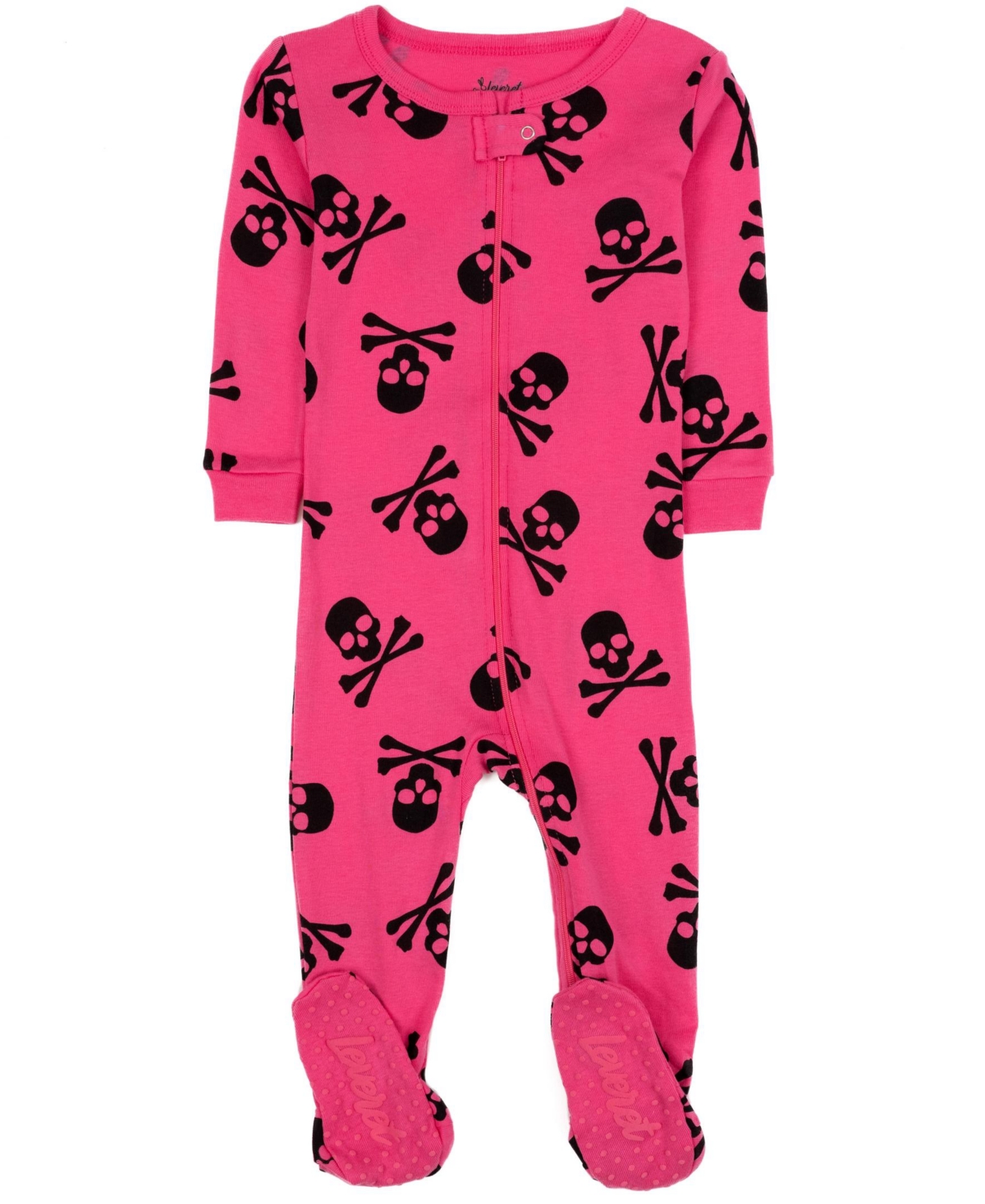 Click here for Leveret Kids Footed Cotton Halloween Pajamas - Pin... prices