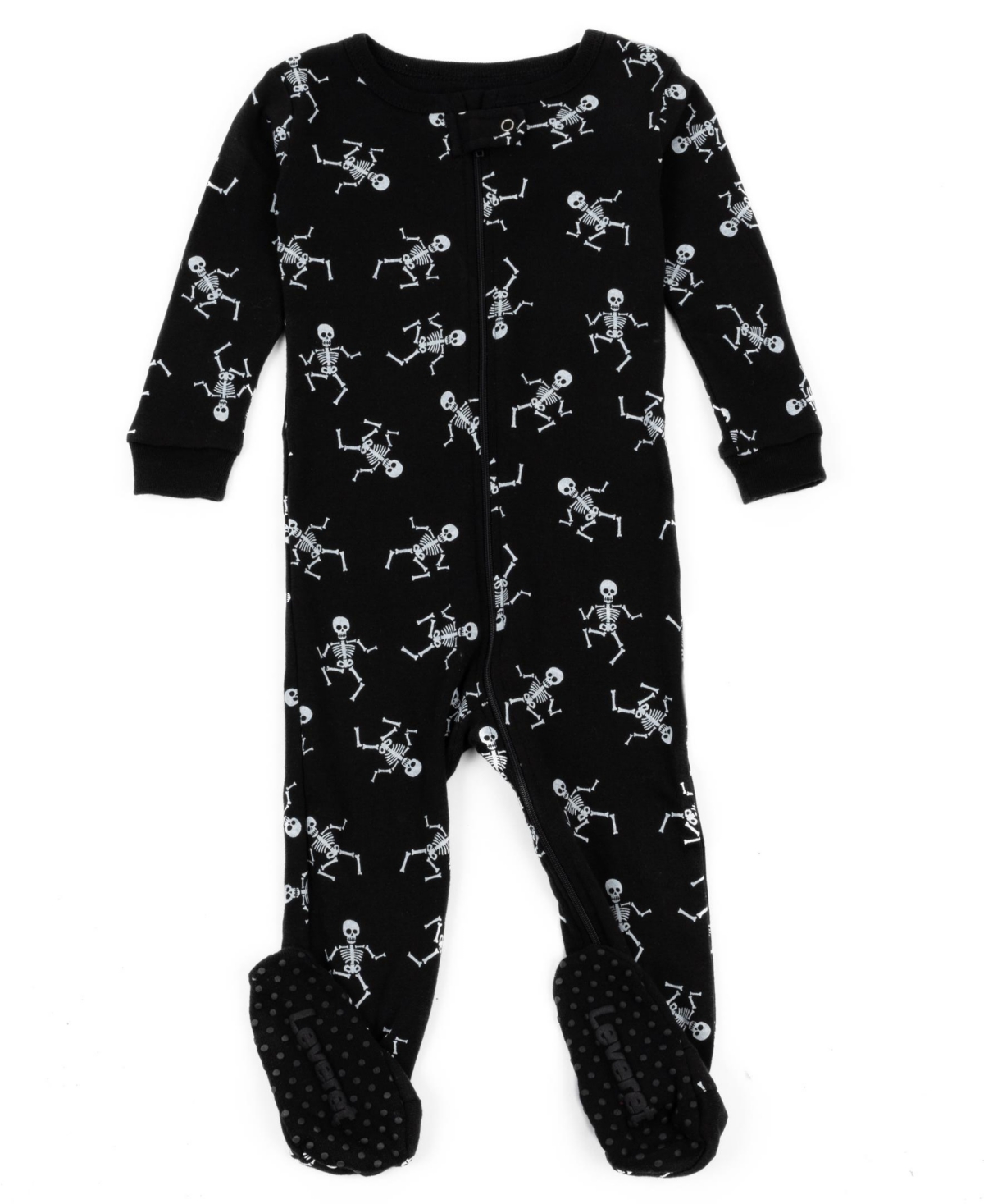 Click here for Leveret Kids Footed Cotton Halloween Pajamas - Ske... prices