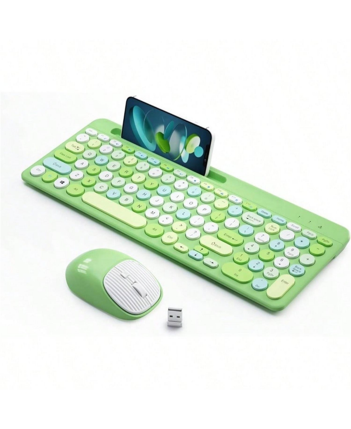 Click here for Wireless Keyboard and Mouse Combo - Retro Design w... prices