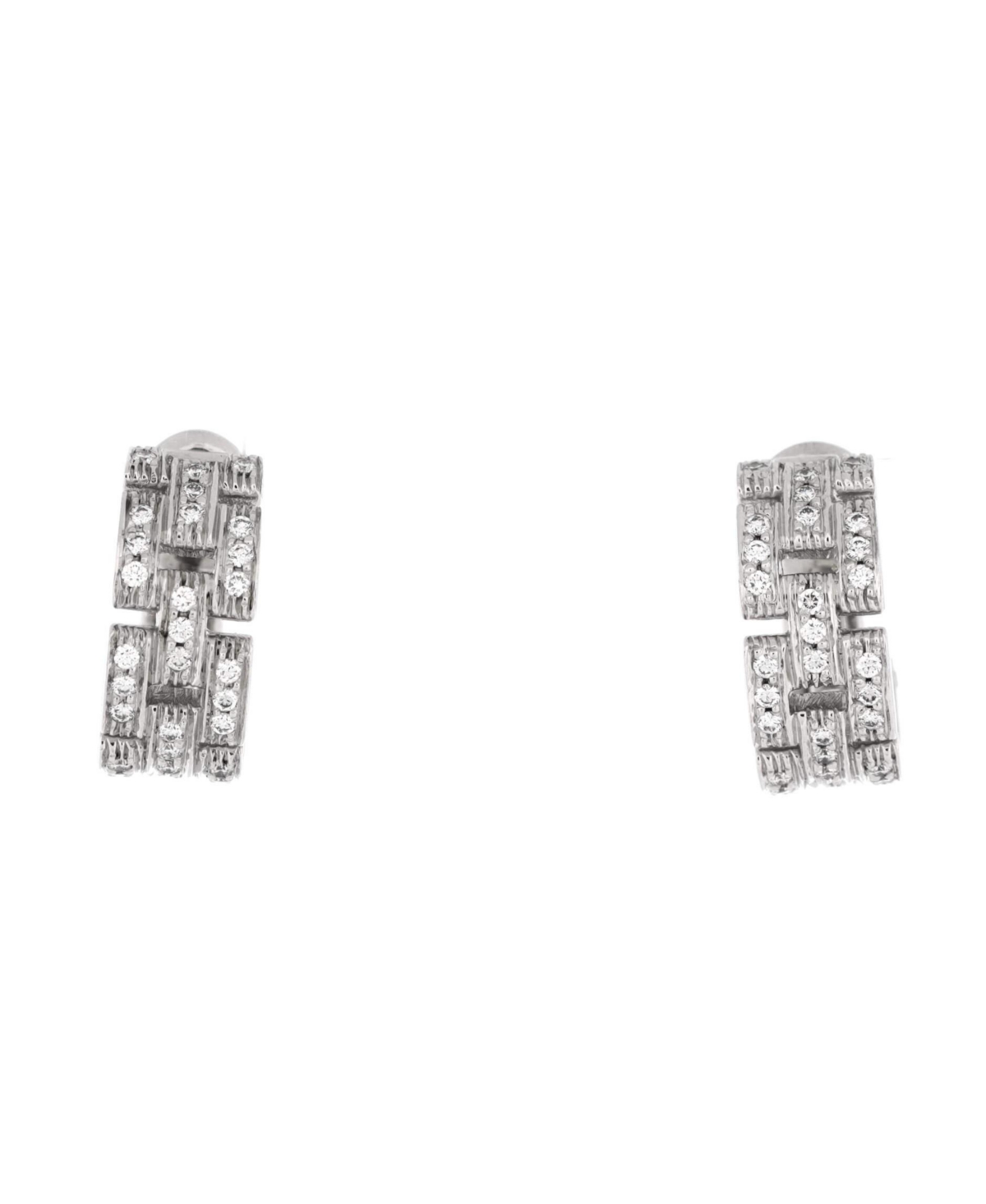 Click here for Pre-Owned Cartier Maillon Panthere 3 Row Hoop Earr... prices