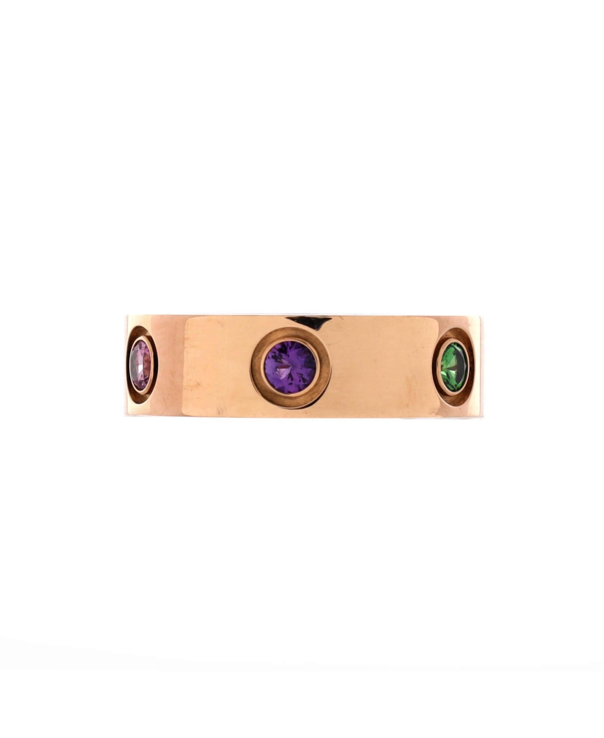 Click here for Pre-Owned Cartier Love 6 Stone Band Ring - 18k ros... prices