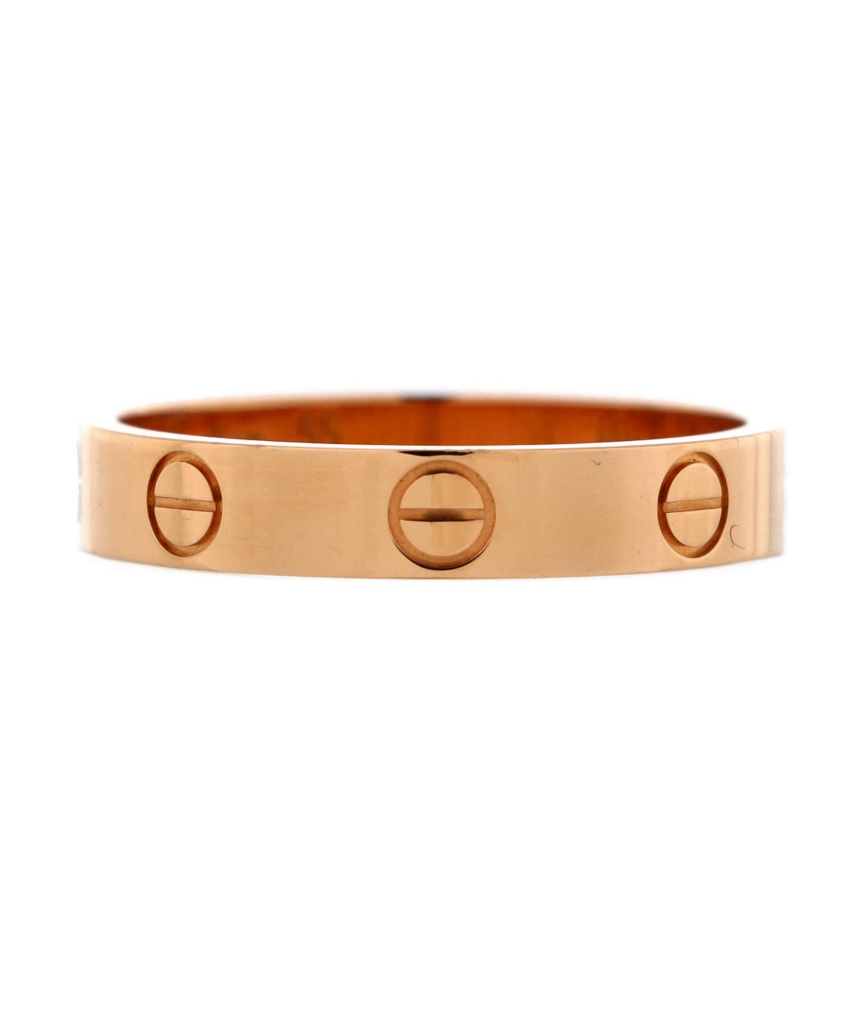 Click here for Pre-Owned Cartier Love Wedding Band Ring - 18k ros... prices
