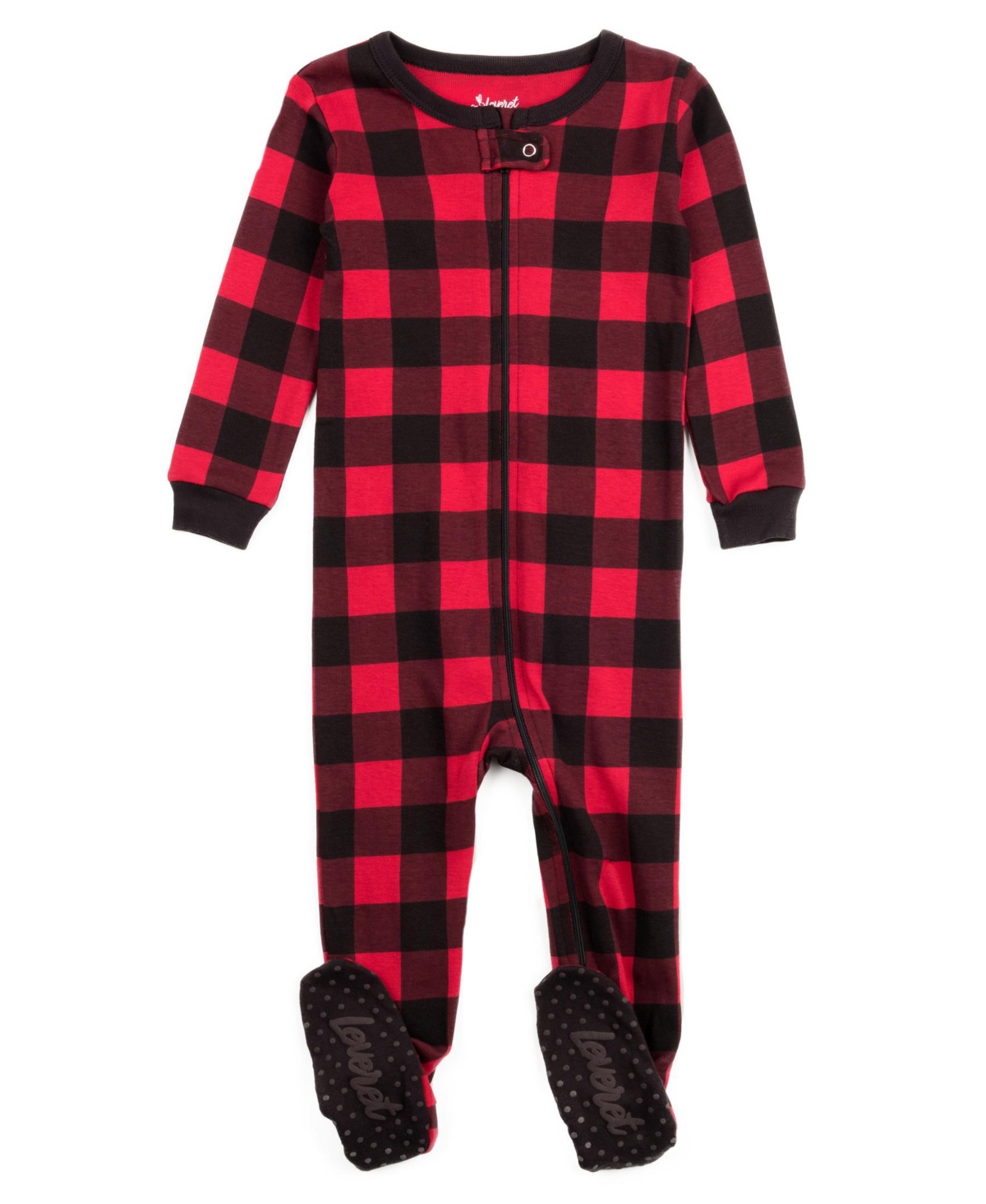 Click here for Leveret Baby Footed Cotton Plaid Holiday Pajamas -... prices