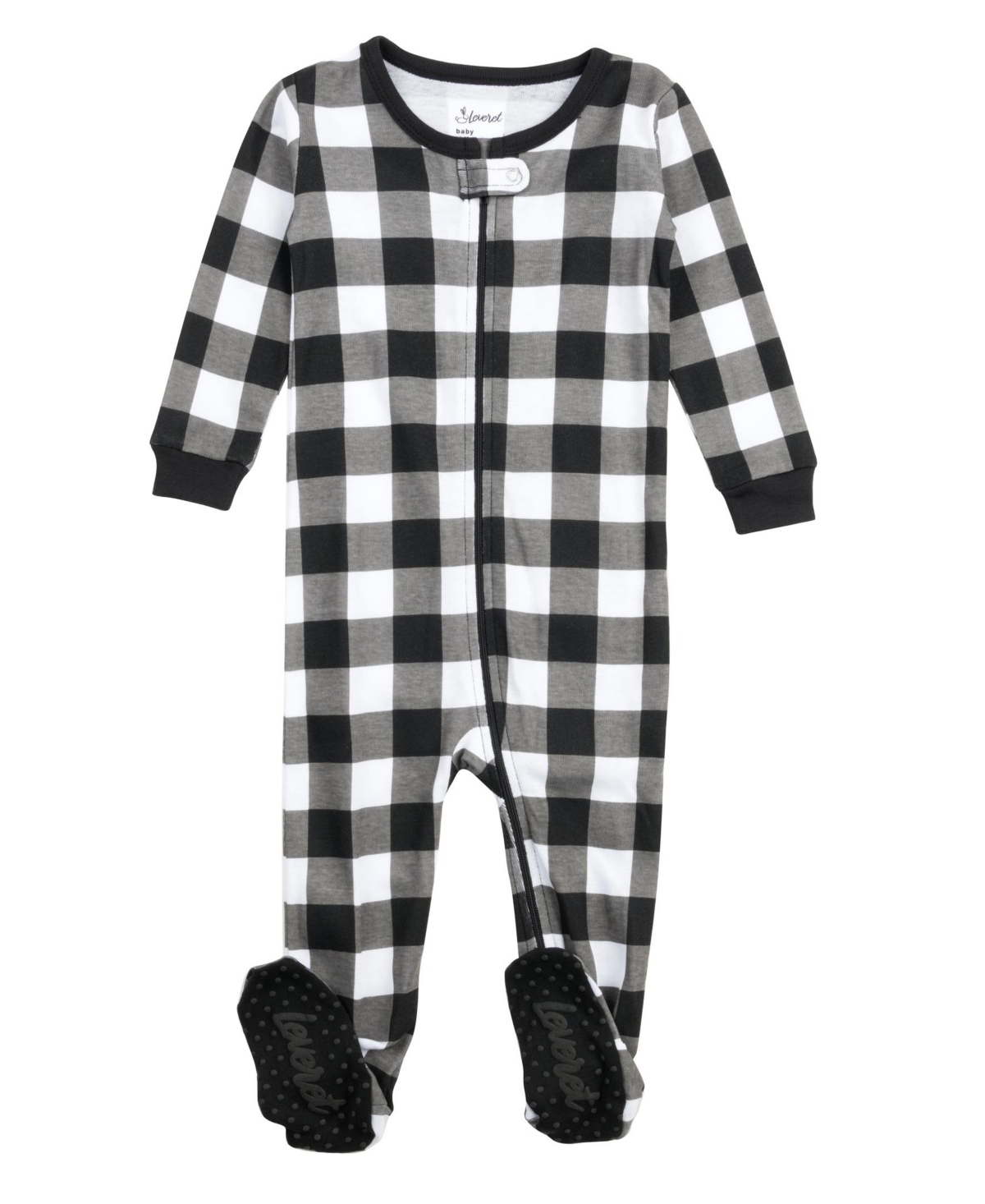 Click here for Leveret Baby Footed Cotton Plaid Holiday Pajamas -... prices
