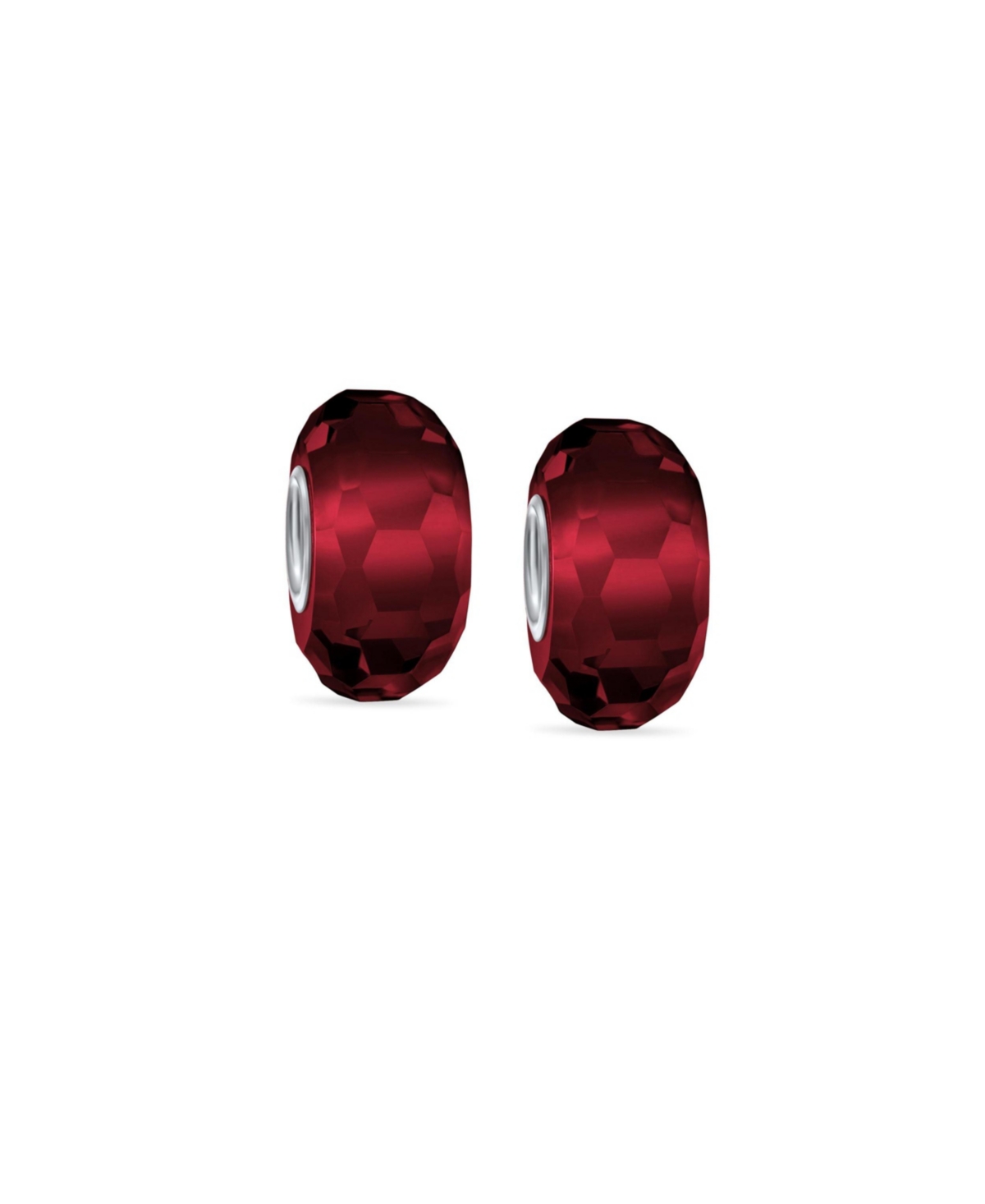 Click here for Bling Jewelry Set of 2 Faceted Murano Glass Charm... prices
