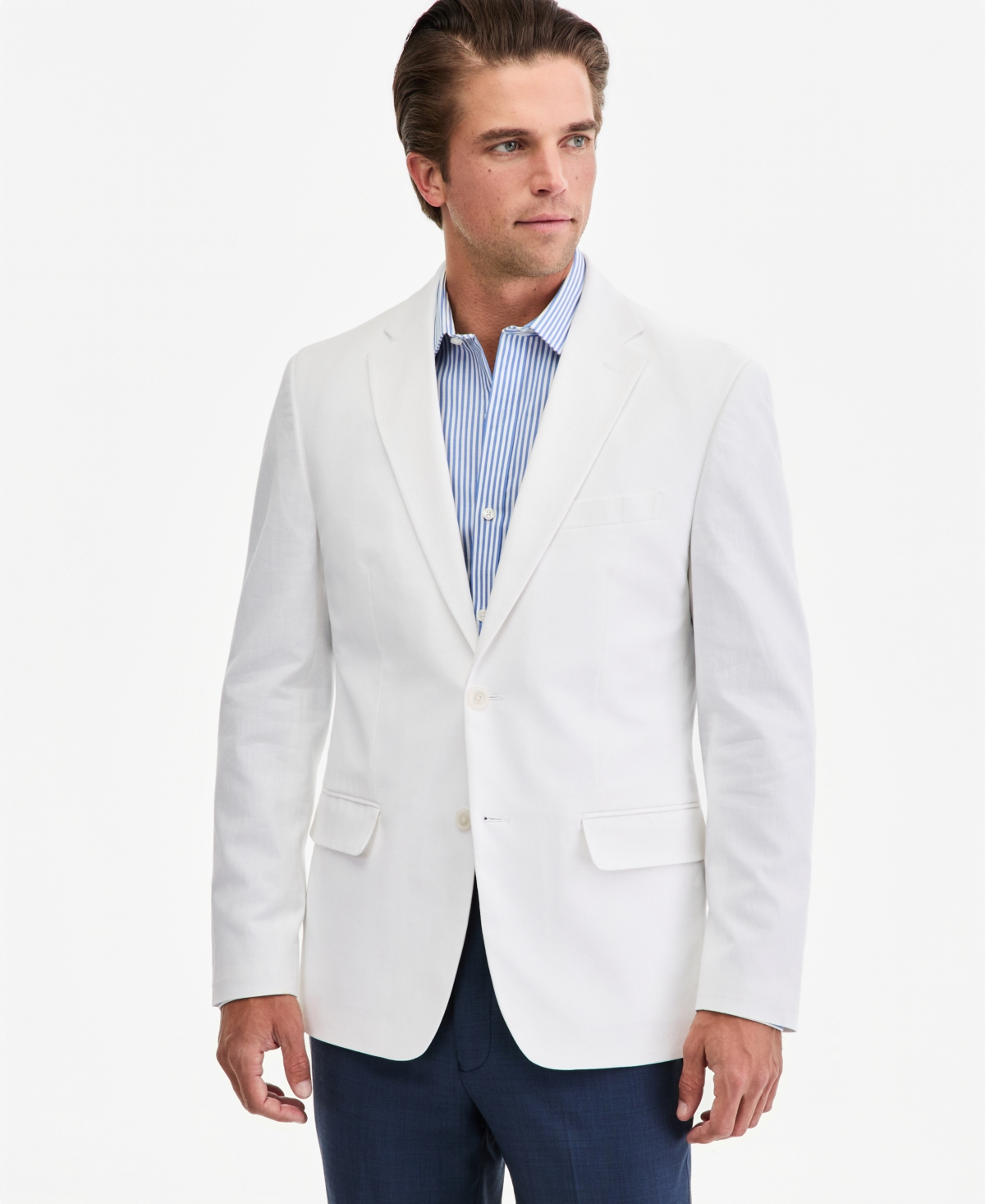 Click here for Tommy Hilfiger Mens Modern-Fit Linen Blend Blazer... prices
