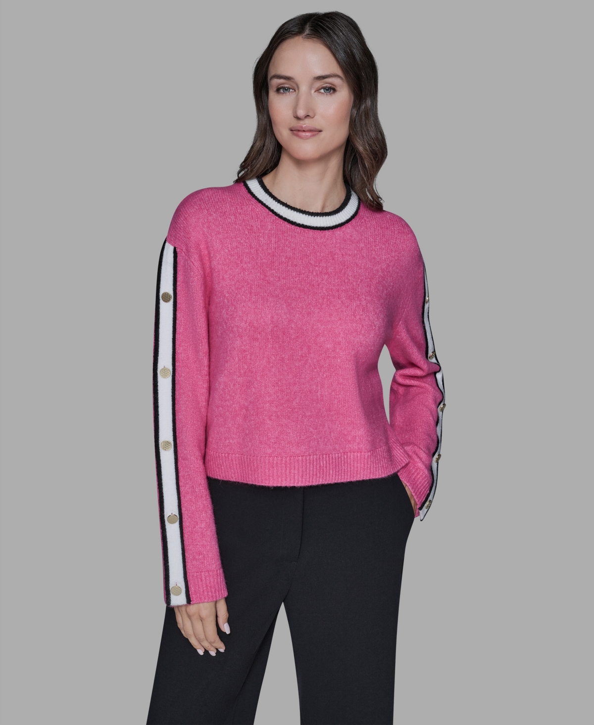 Click here for Karl Lagerfeld Paris Womens Contrast Trim Pull-On... prices