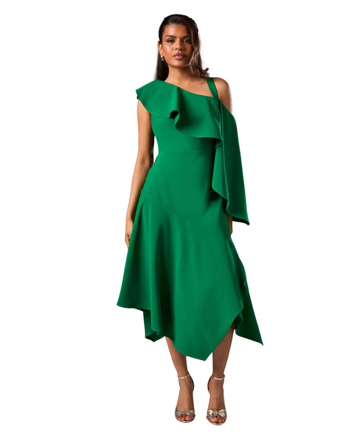 Click here for Coast Womens Midi Wedding Guest Dress - Emerald prices