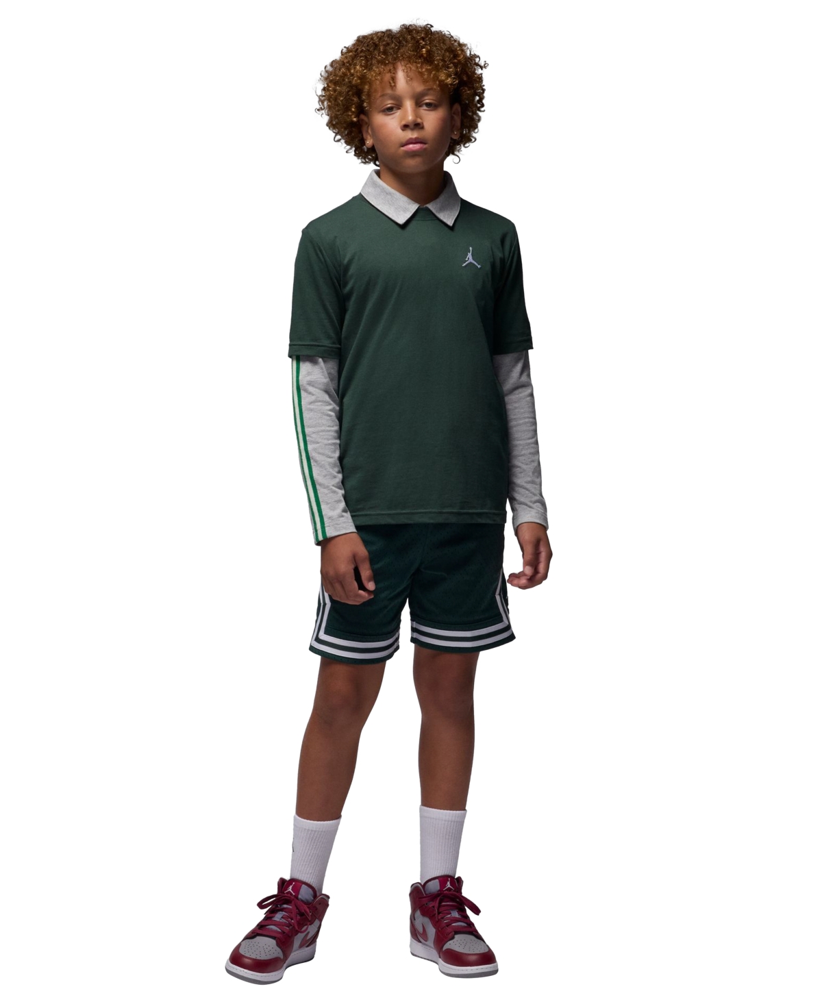 Click here for Jordan Big Boys Jumpman Air Embroidery T-Shirt - M... prices