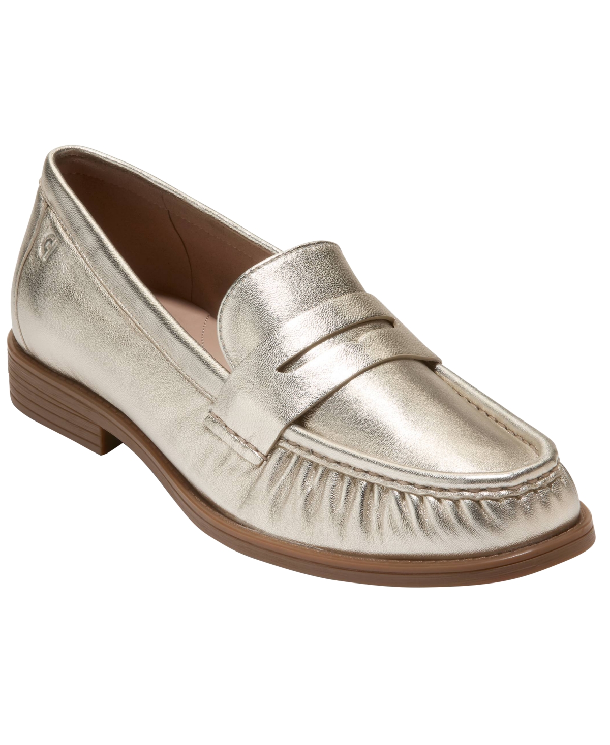 Click here for Cole Haan Womens Stassi Soft Loafers - Soft Gold L... prices