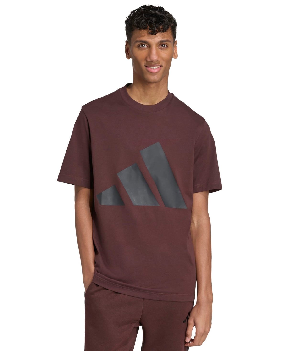 Click here for adidas Mens 3 Bar Logo Graphic Cotton T-Shirt - Sh... prices