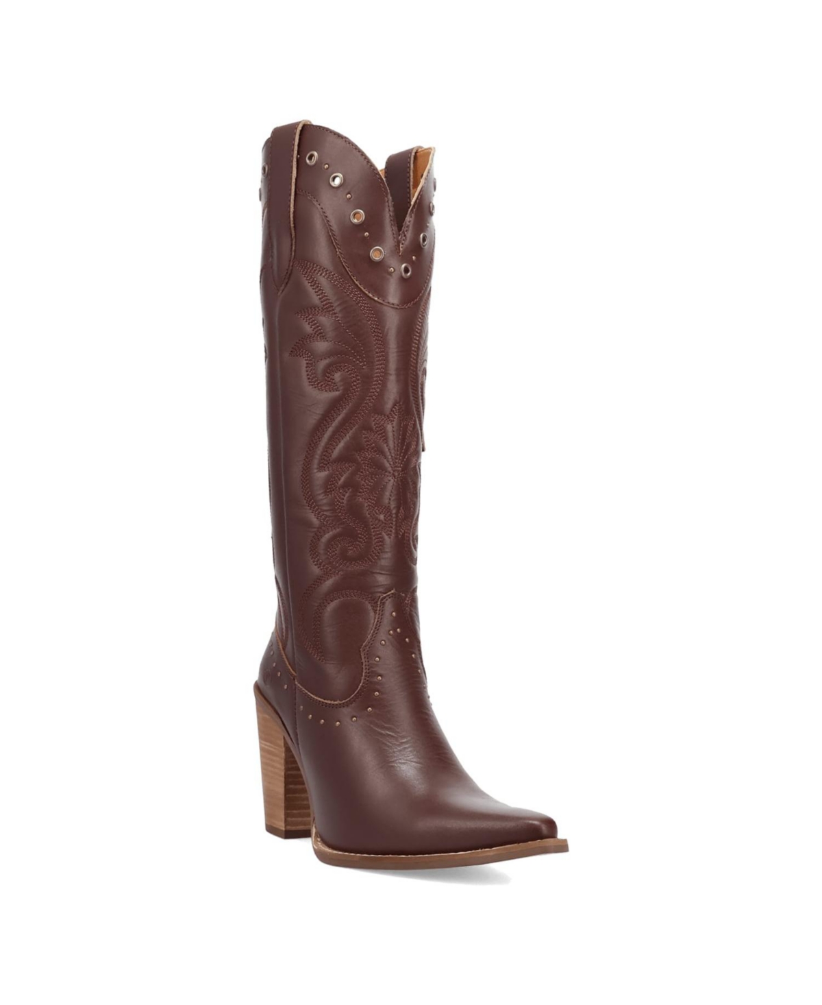 Click here for Dingo Womens Rock N Rebel Suede Leather Boot - Bro... prices
