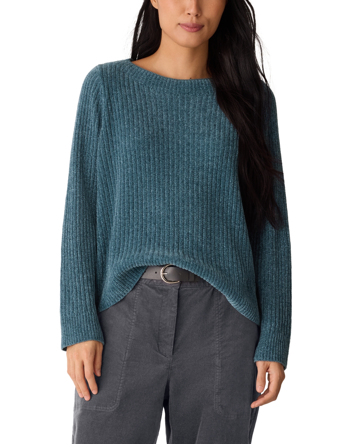Eileen Fisher Womens Square Armhole Crewneck Sweater - Sspry