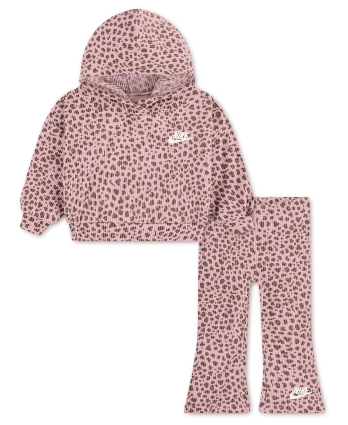 Click here for Nike Girls 2T-6X 2-Piece Animal Print Hoodie and F... prices