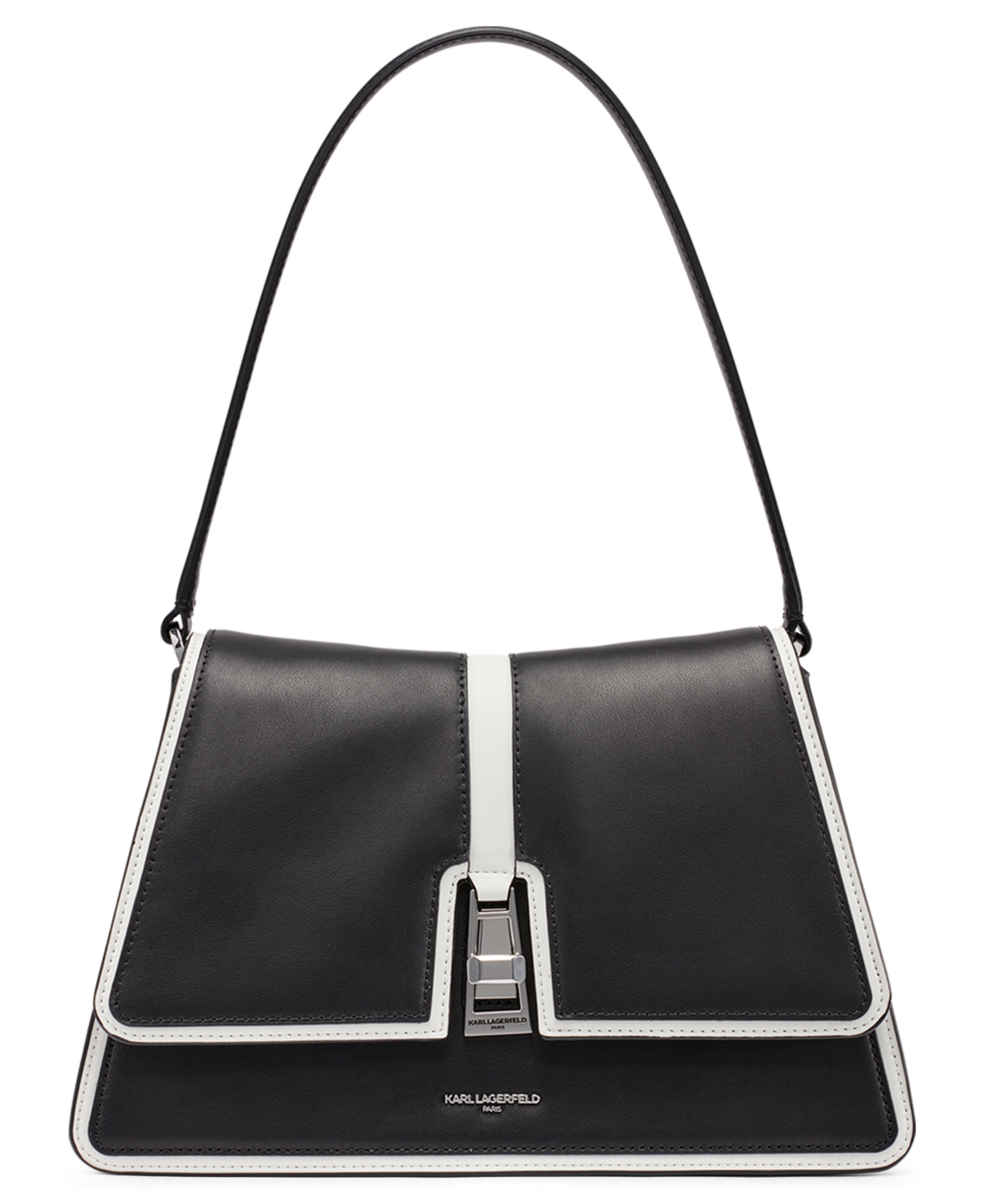 Click here for Karl Lagerfeld Paris Mercerie Medium Leather Satch... prices