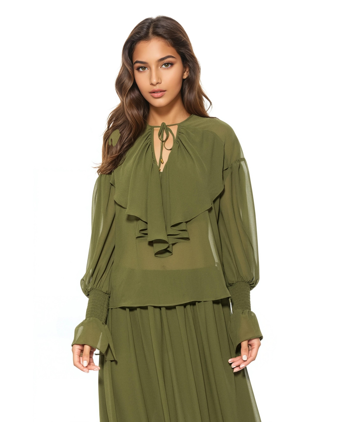 Click here for Alexia Admor Womens Serelise Blouse - Sage prices