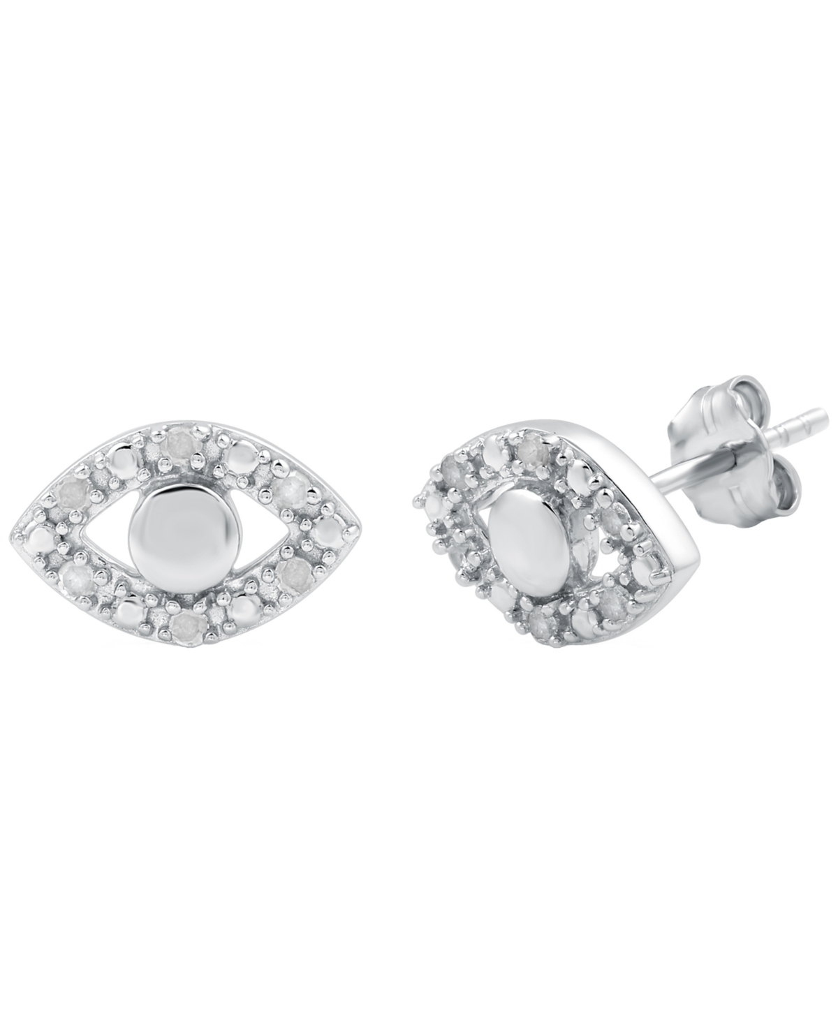 Click here for Macys Diamond Evil Eye Earrings (1/10 ct. t.w.) in... prices