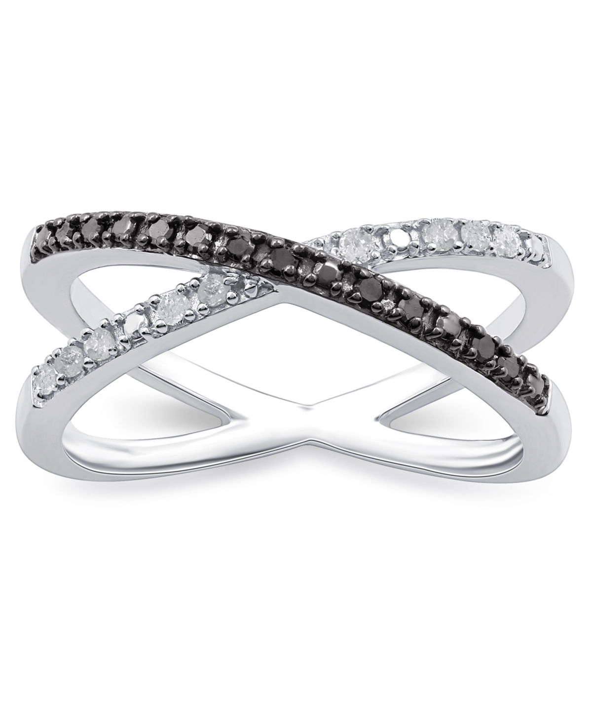 Click here for Macys Diamond Ring (1/6 ct. t.w.) in Sterling Silv... prices