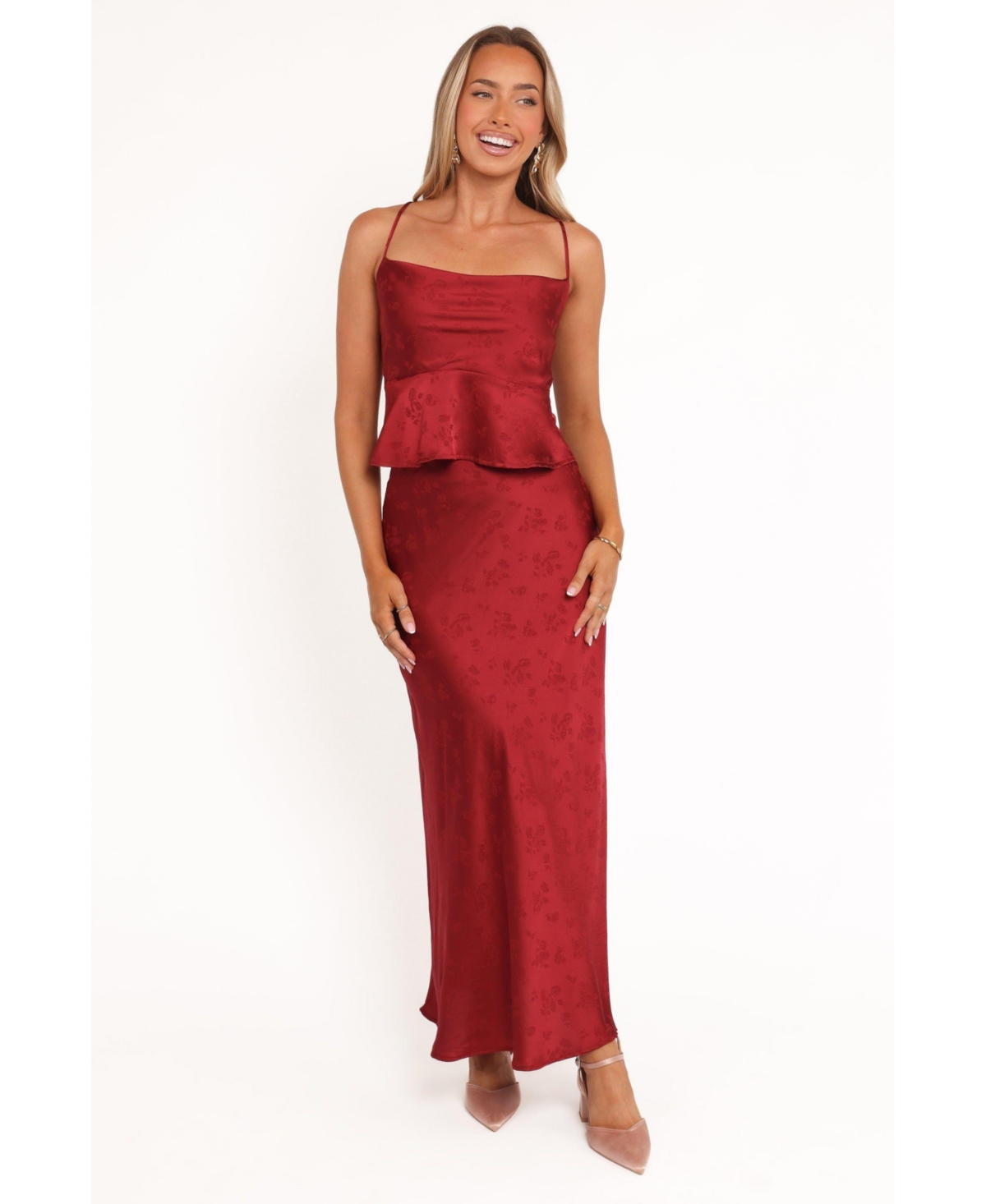 Click here for Petal and Pup Womens Belle Two Piece Set - Burgund... prices