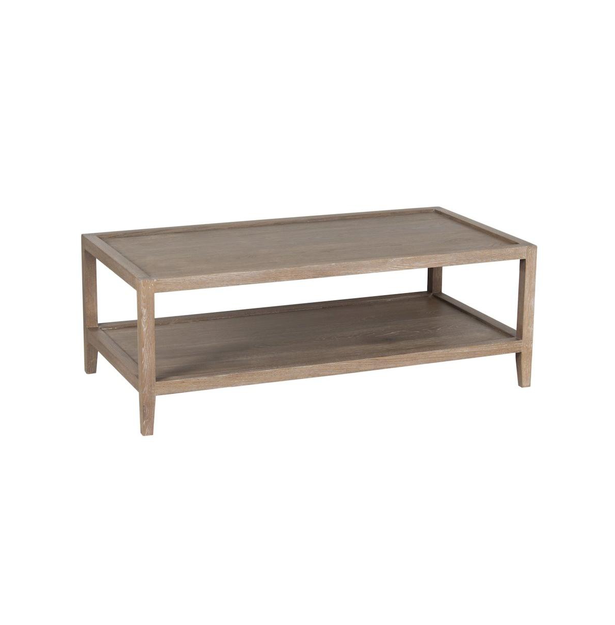 Click here for Lowell Solid White Oak Wood Coffee Table  Brown prices