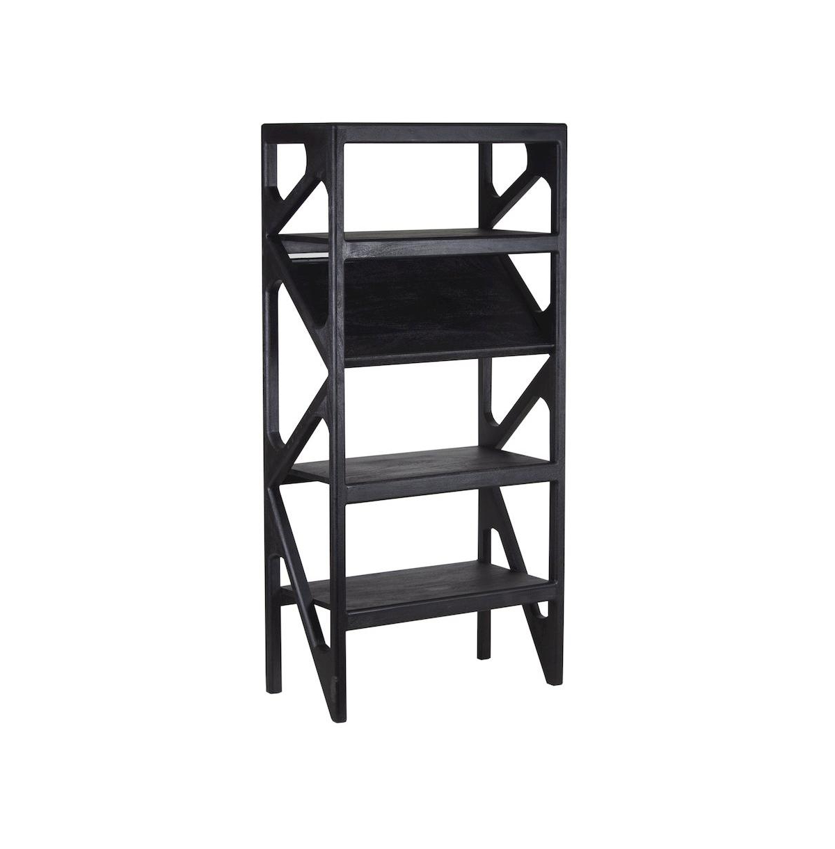 Click here for Canberra Solid Mango Wood Bookcase  Black prices