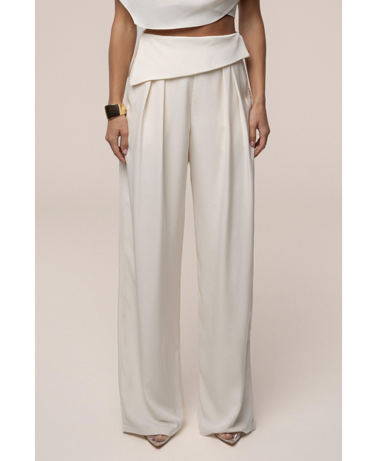 Click here for Jluxlabel Womens Executive Trousers - Ivory prices
