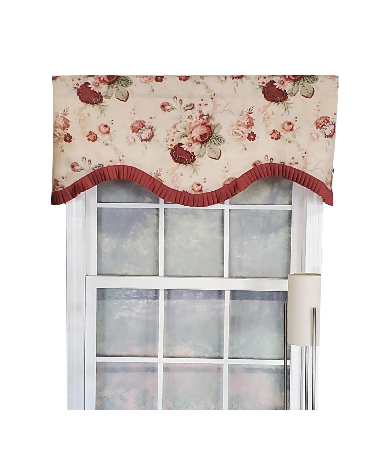 Click here for Rlf Home Norfolk Ruffled Cornice 100 Cotton with F... prices