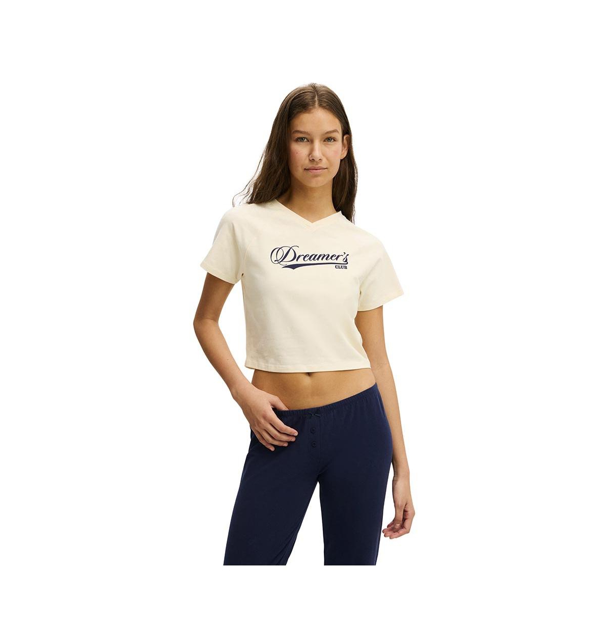 Click here for Cotton On Womens Dreamy Soft V Neck Baby Tee - Coc... prices