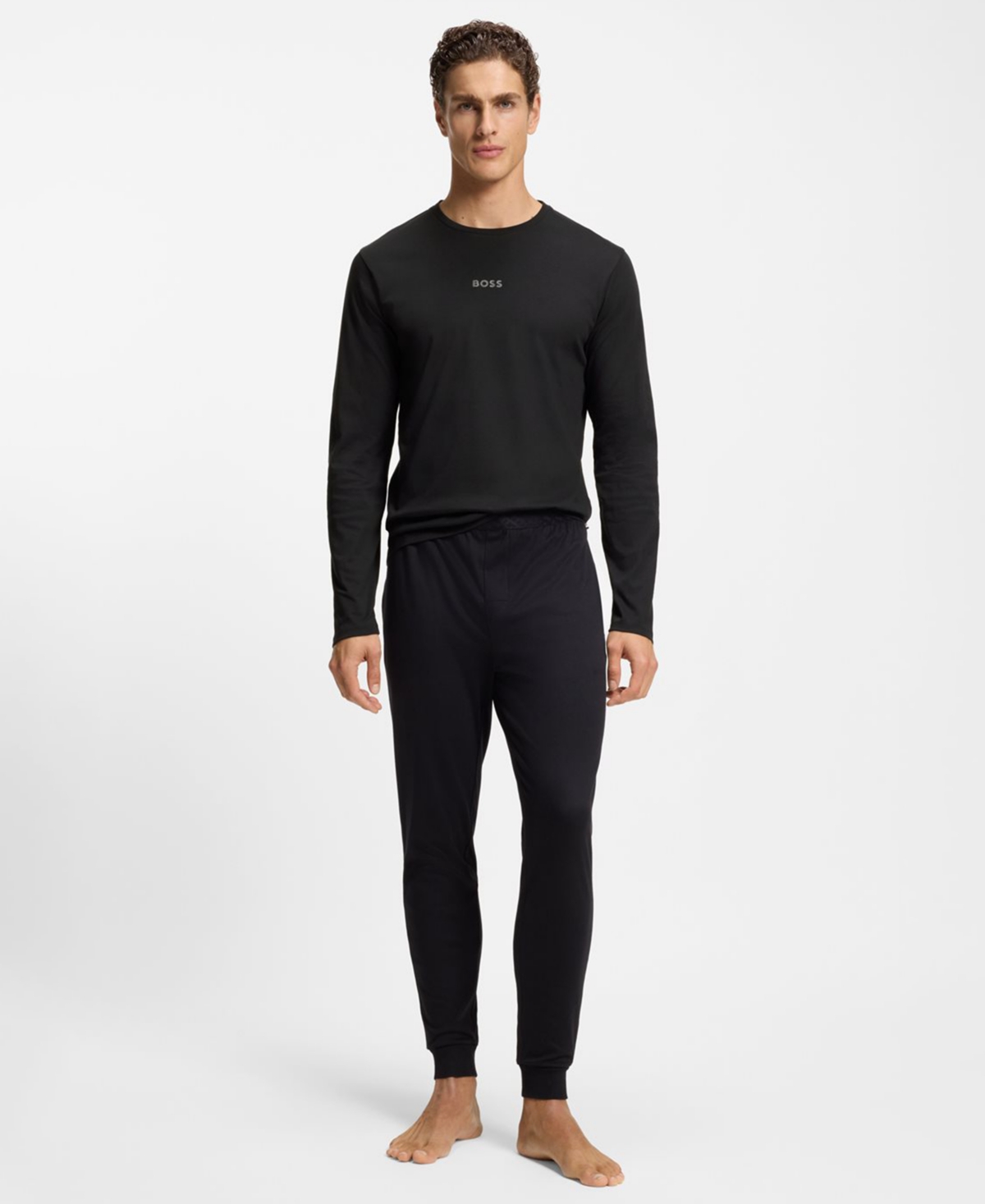 Click here for Boss Mens 2-Piece Long-Sleeve Top and Pants Pajama... prices